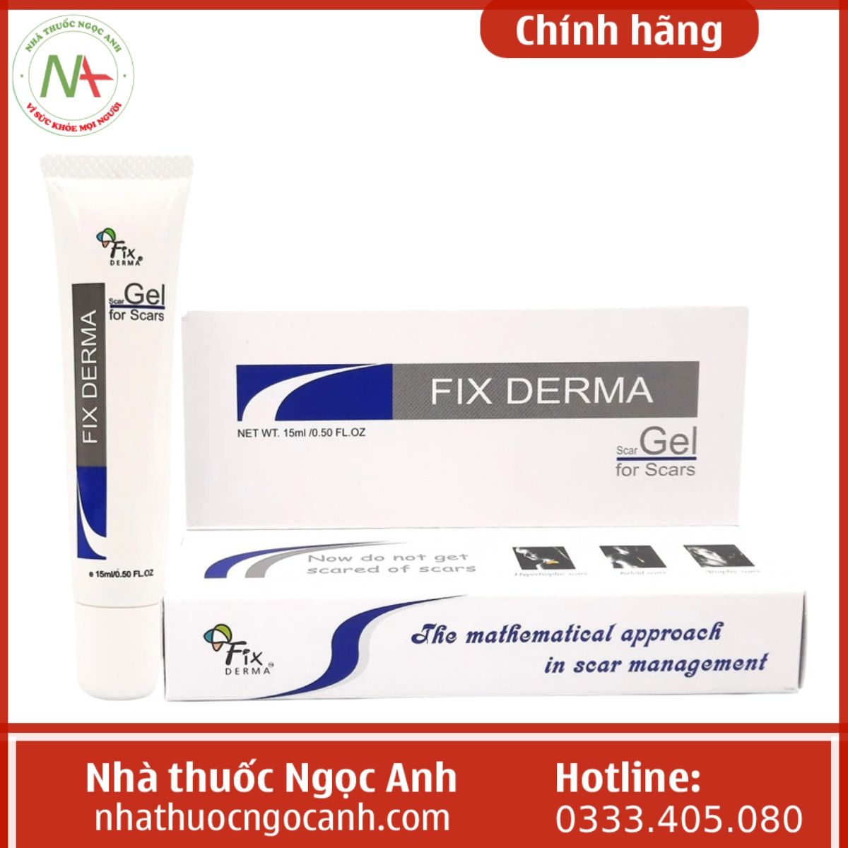 Fix Derma For Scar Gel là gì, có tác dụng gì, mua ở đâu, giá bao nhiêu
