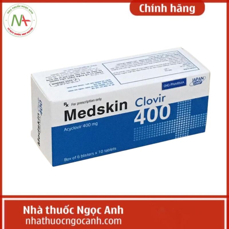 Thuốc Medskin Clovir 400 (Acyclovir) là thuốc gì, có tác dụng gì?
