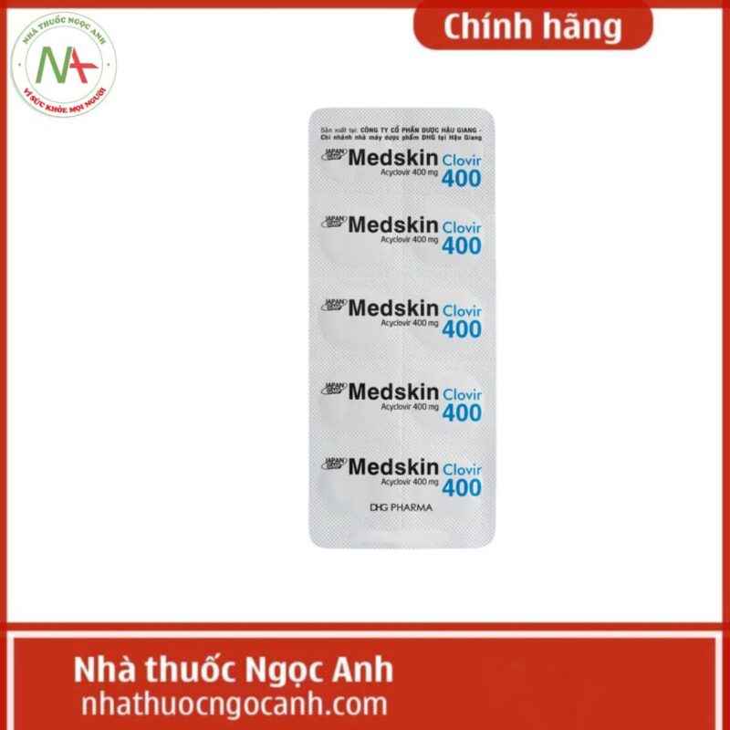 Thuốc Medskin Clovir 400 (Acyclovir) là thuốc gì, có tác dụng gì?