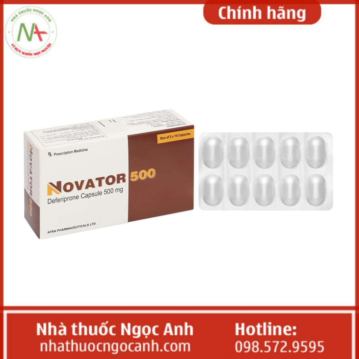 Thuốc Novator 500 là thuốc gì, có tác dụng gì, giá bao nhiêu?