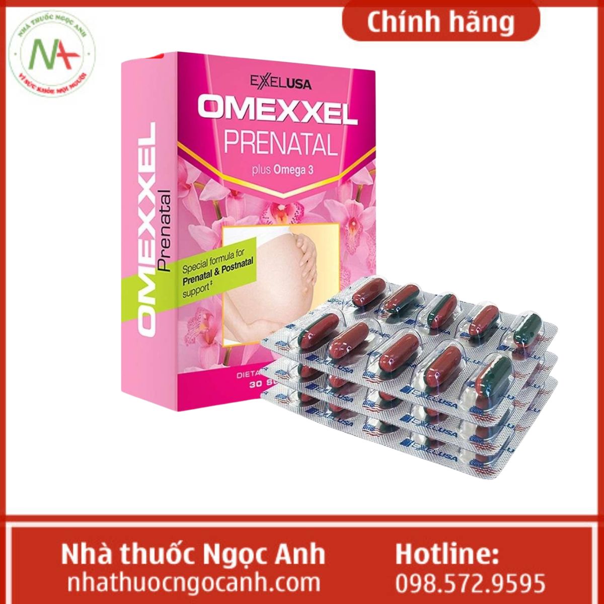 Omexxel Prenatal Plus Omega 3 có tác dụng gì, có tốt không, giá bao nhiêu?