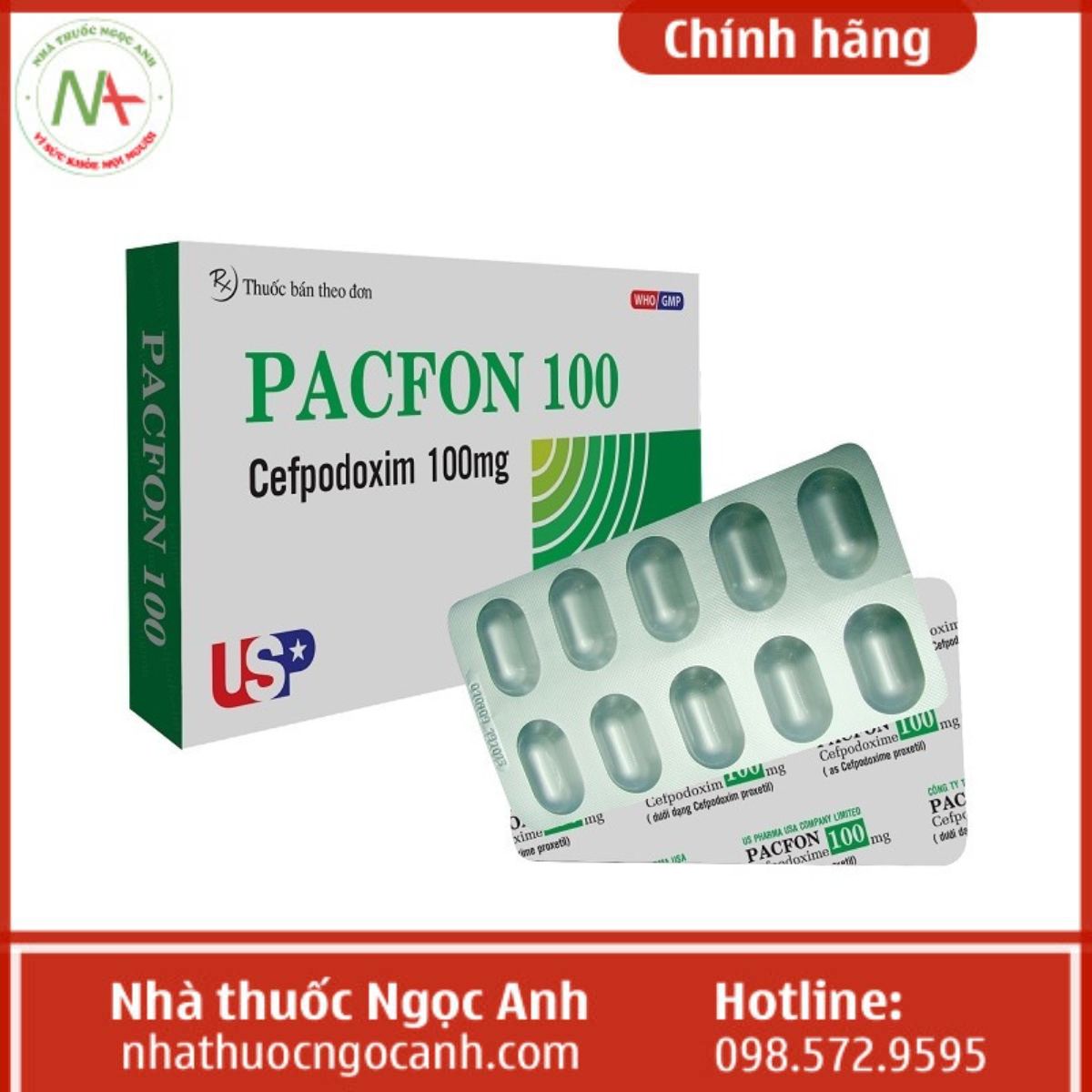 Thuốc Pacfon 100 là thuốc gì, có tác dụng gì, giá bao nhiêu, mua ở đâu?