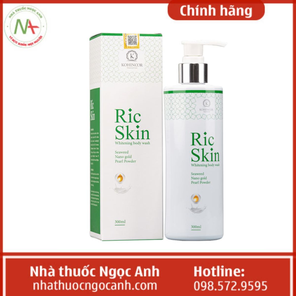 Ric Skin Whitening Body Wash có tác dụng gì, có tốt không, giá bao nhiêu?