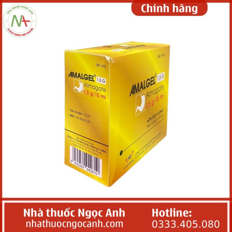 Thuốc Amalgel 1.5g (Almagate) là thuốc gì, mua ở đâu, giá bao nhiêu?