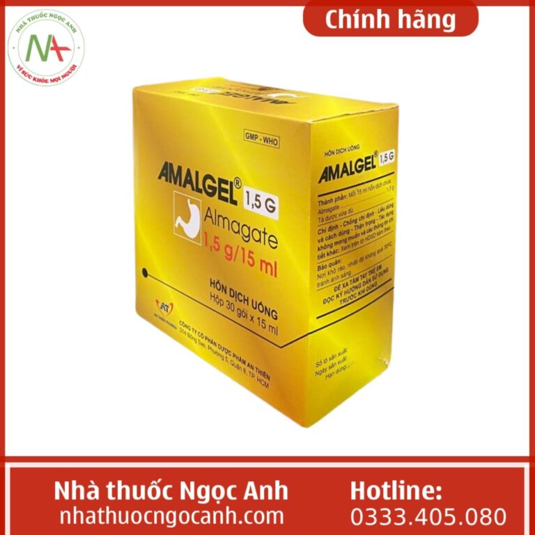 Thuốc Amalgel 1.5g (Almagate) là thuốc gì, mua ở đâu, giá bao nhiêu?