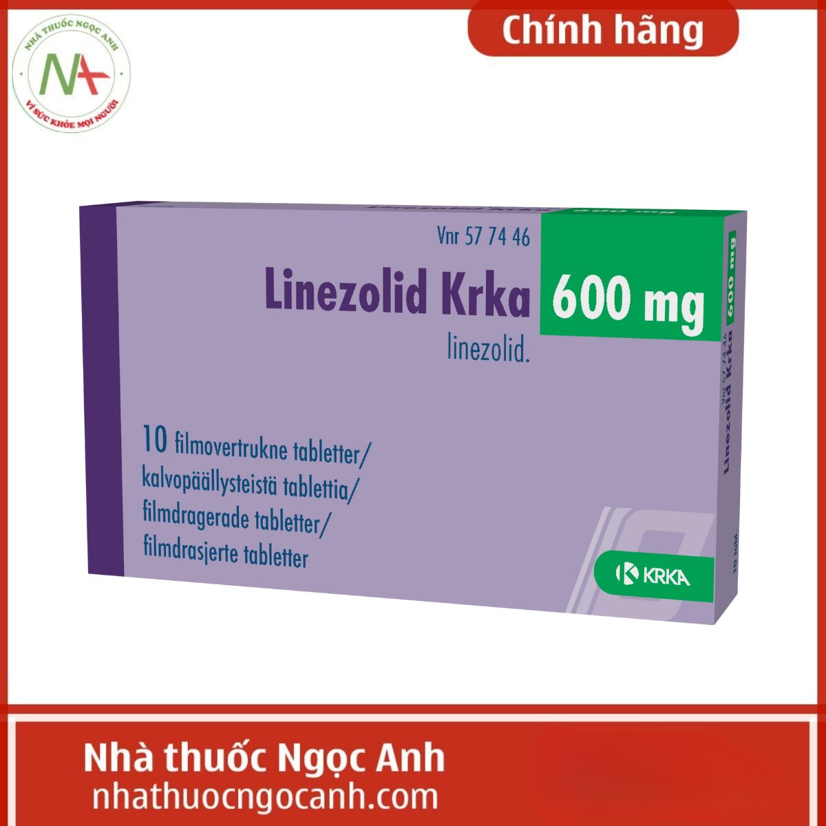 Thuốc Linezolid Krka Linezolid Krka 600mg (Linezolid) là thuốc gì, mua ...