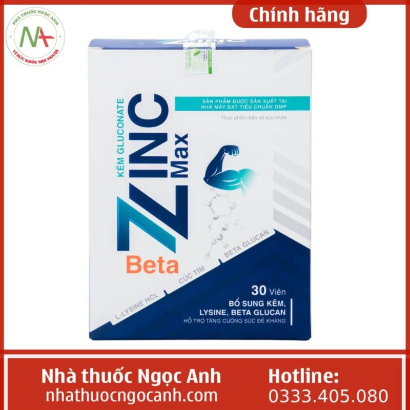 Thuốc Beta ZinC Max có tác dụng gì, giá bao nhiêu, mua ở đâu?
