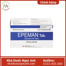 Thuốc Epeman Tab. 50mg (Eperisone) có tác dụng gì? Mua ở đâu?