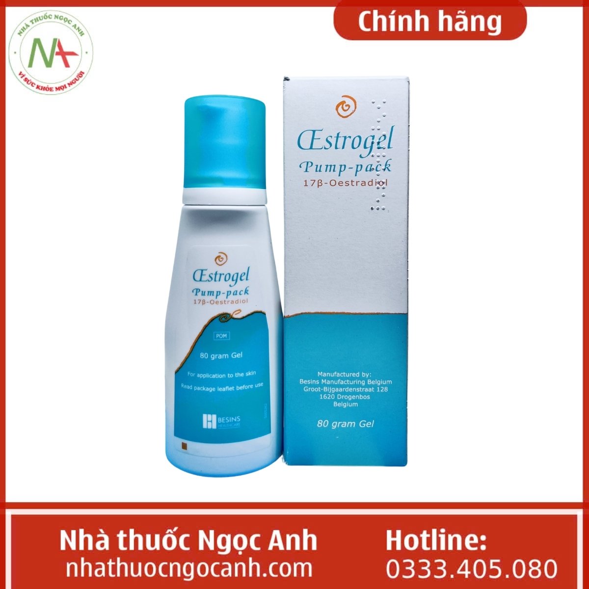 Thuốc Oestrogel 0.06% Pump-pack (17β-Oestradiol) có tác dụng gì?