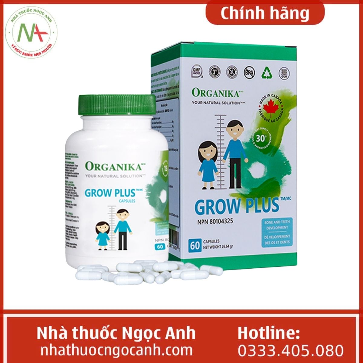 Organika Grow Plus có tác dụng gì? Mua ở đâu? Giá bao nhiêu?