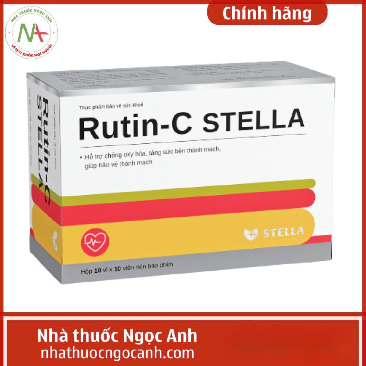 Rutin C STELLA (Rutin trihydrat, acid ascorbic) giá bao nhiêu, mua ở đâu?