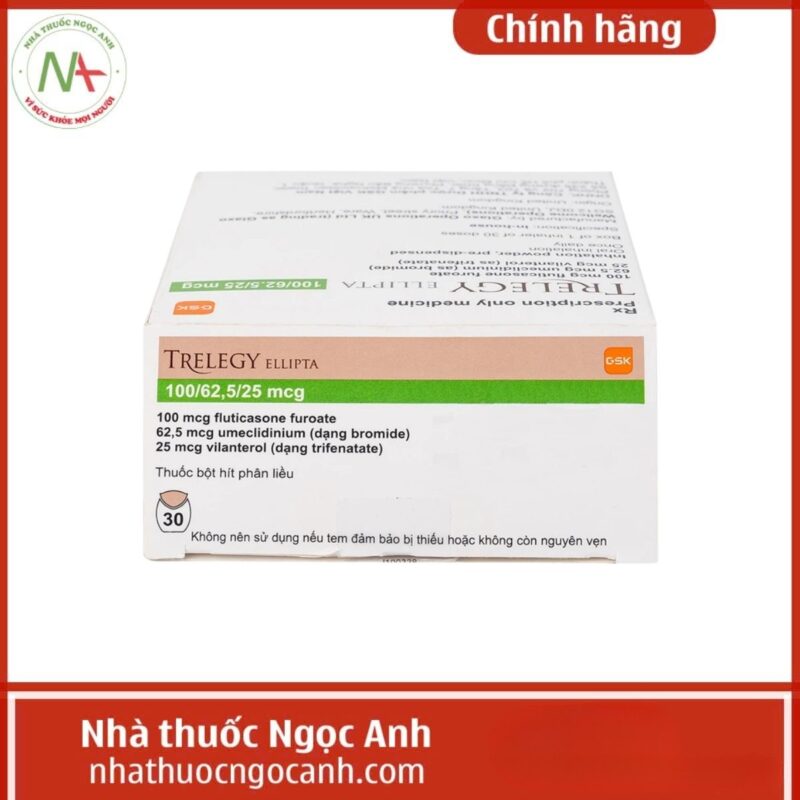 Thuốc Trelegy Ellipta 100/62,5/25 mcg có tác dụng gì? Mua ở đâu?