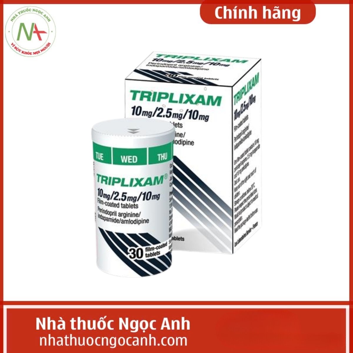 Thuốc Triplixam 10mg/2.5mg/10mg có tác dụng gì? Tìm mua ở đâu?