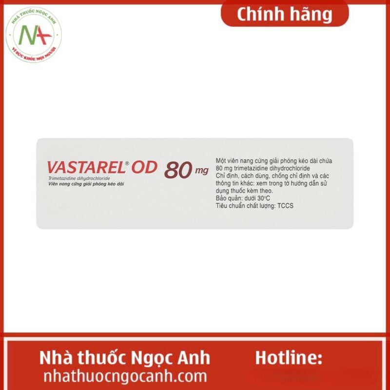 Thuốc Vastarel OD 80mg (Trimetazidine) có tác dụng gì? Mua ở đâu?