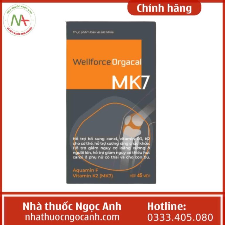 Wellforce Orgacal MK7 có tác dụng gì? Mua ở đâu? Giá bao nhiêu?