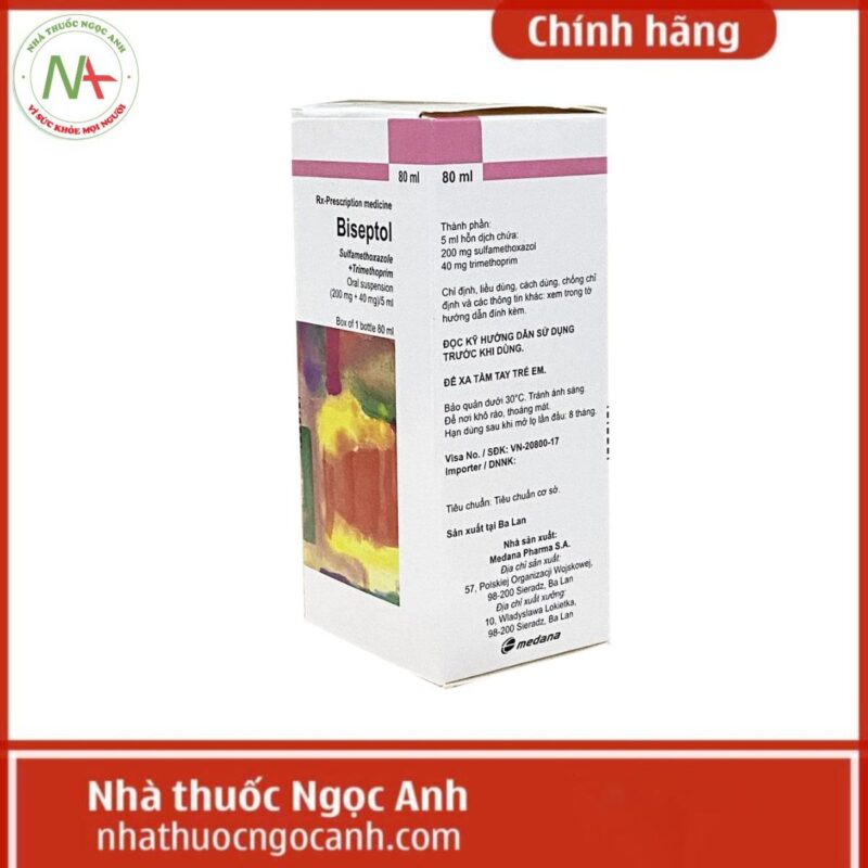 Thuốc Biseptol 200mg/400mg (Sulfamethoxazol, Trimethoprim) là thuốc gì?