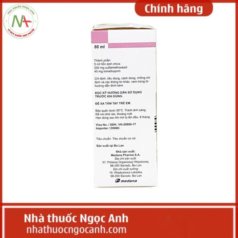 Thuốc Biseptol 200mg/400mg (Sulfamethoxazol, Trimethoprim) là thuốc gì?