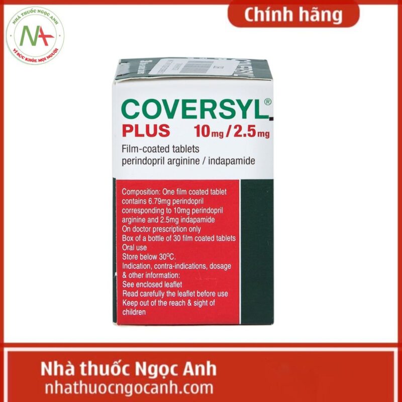 Thuốc Coversyl Plus 10mg/2.5mg (Perindopril, Indapamide) có tác dụng gì?