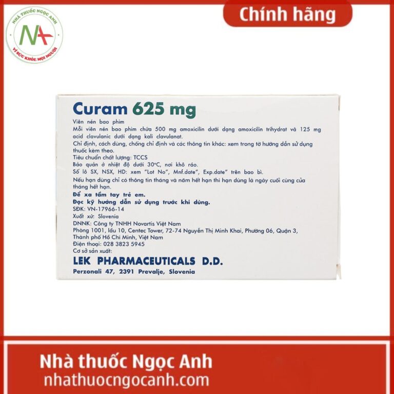 Thuốc Curam 625mg (Amoxicillin, Acid clavulanic) có tác dụng gì?