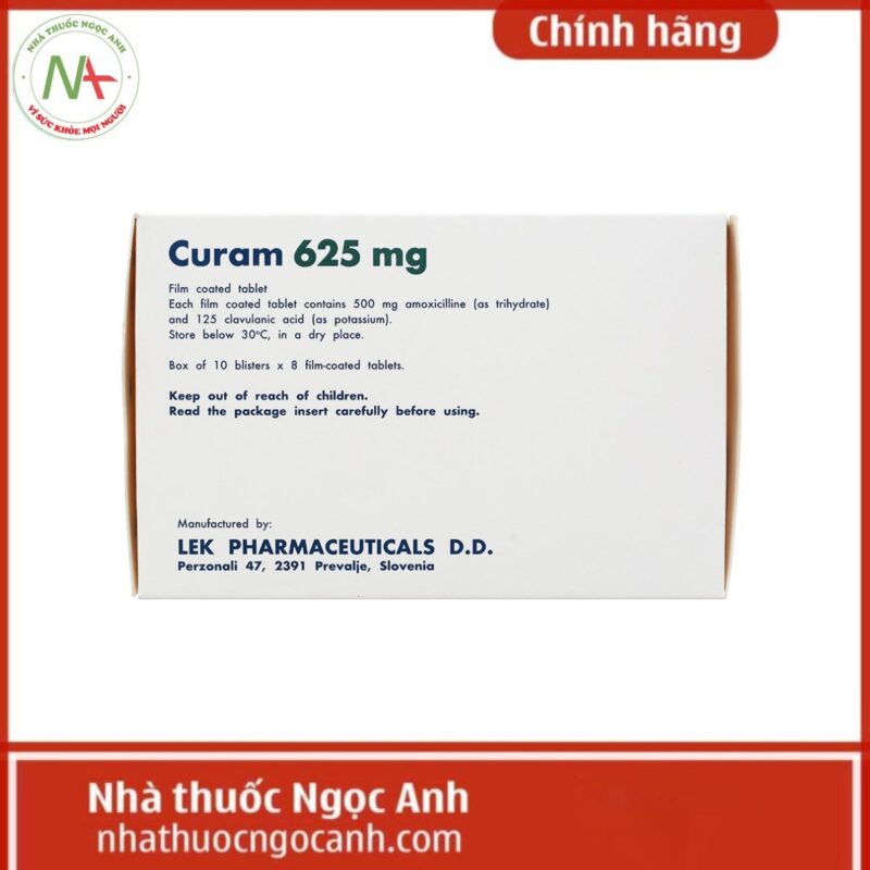 Thuốc Curam 625mg (Amoxicillin, Acid clavulanic) có tác dụng gì?