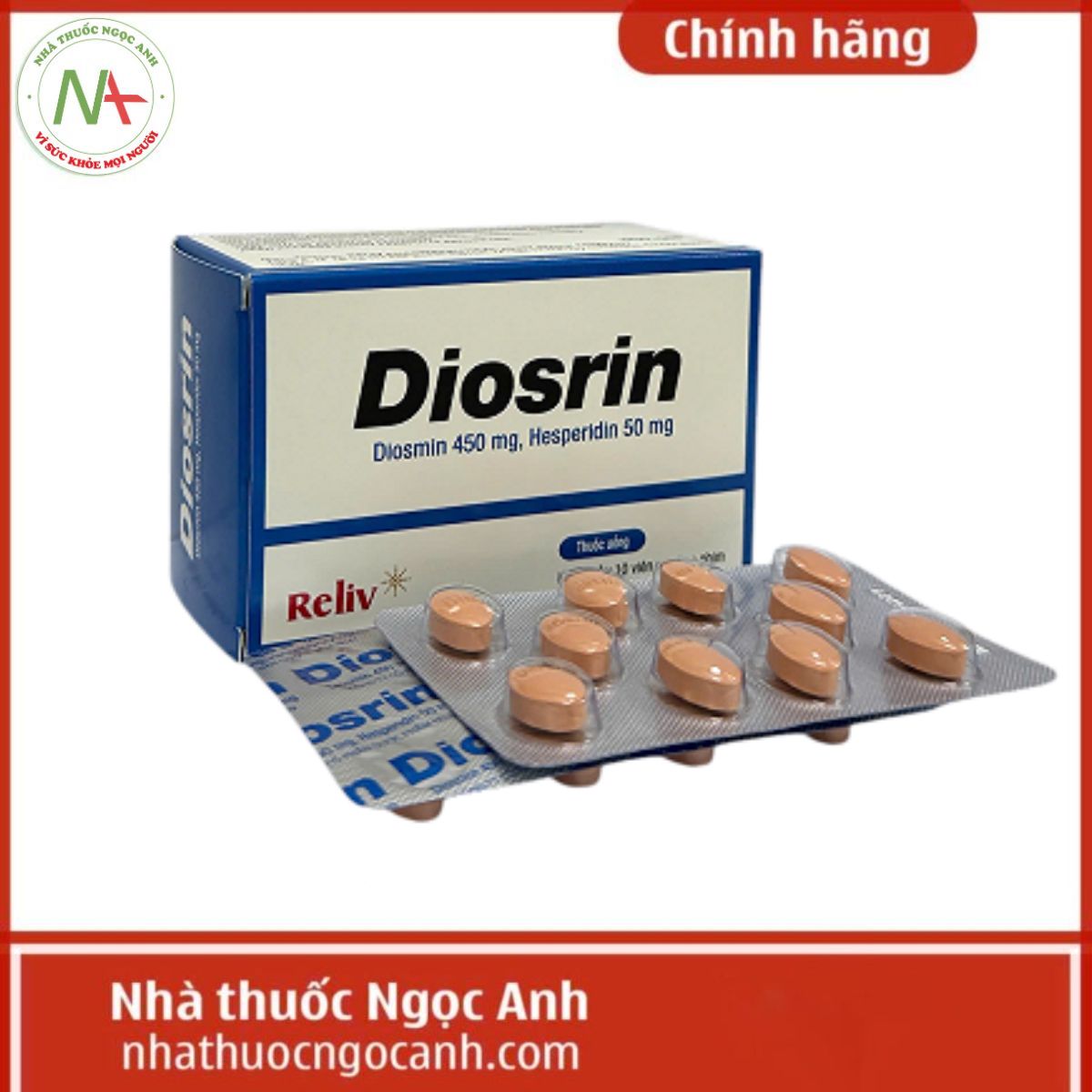 Thuốc Diosrin 450/50 (Diosmin, Hesperidin) là thuốc gì, có tác dụng gì?