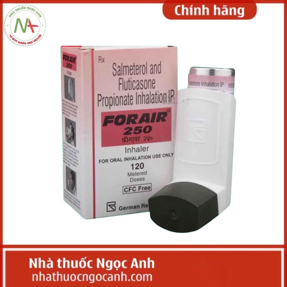 Thuốc Forair 250 (Fluticasone, Salmeterol) là thuốc gì, có tác dụng gì?