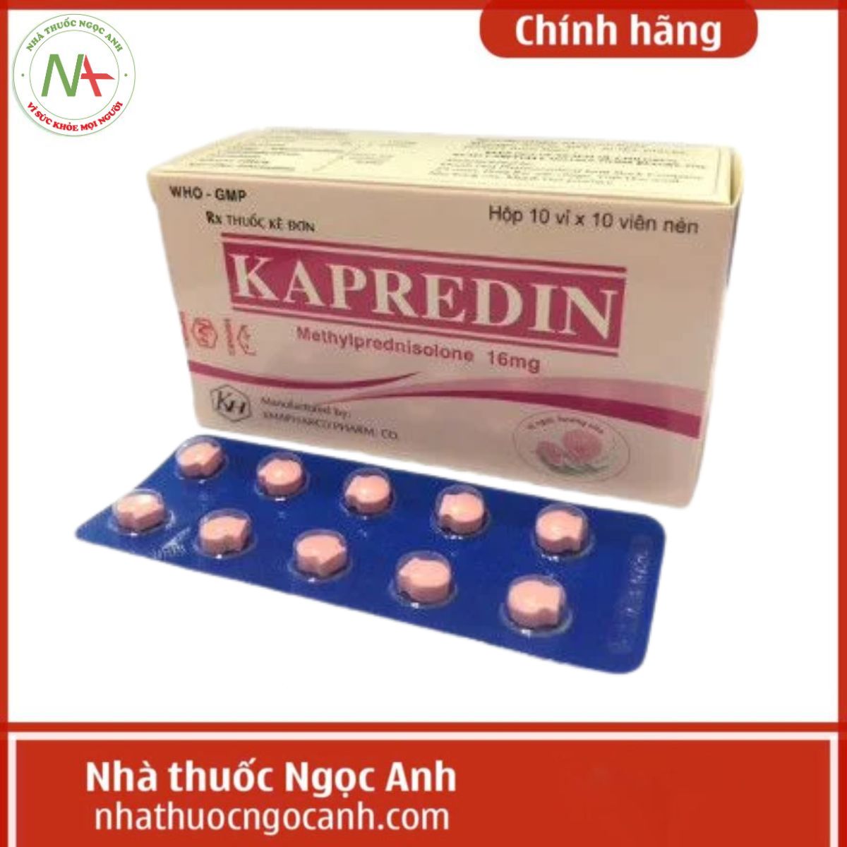 Thuốc Kapredin 16mg (Methylprednisolone) là thuốc gì, có tác dụng gì?