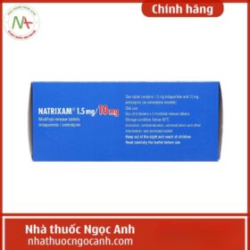 Thuốc Natrixam 1.5mg/10mg (Indapamid, Amlodipin) có tác dụng gì?