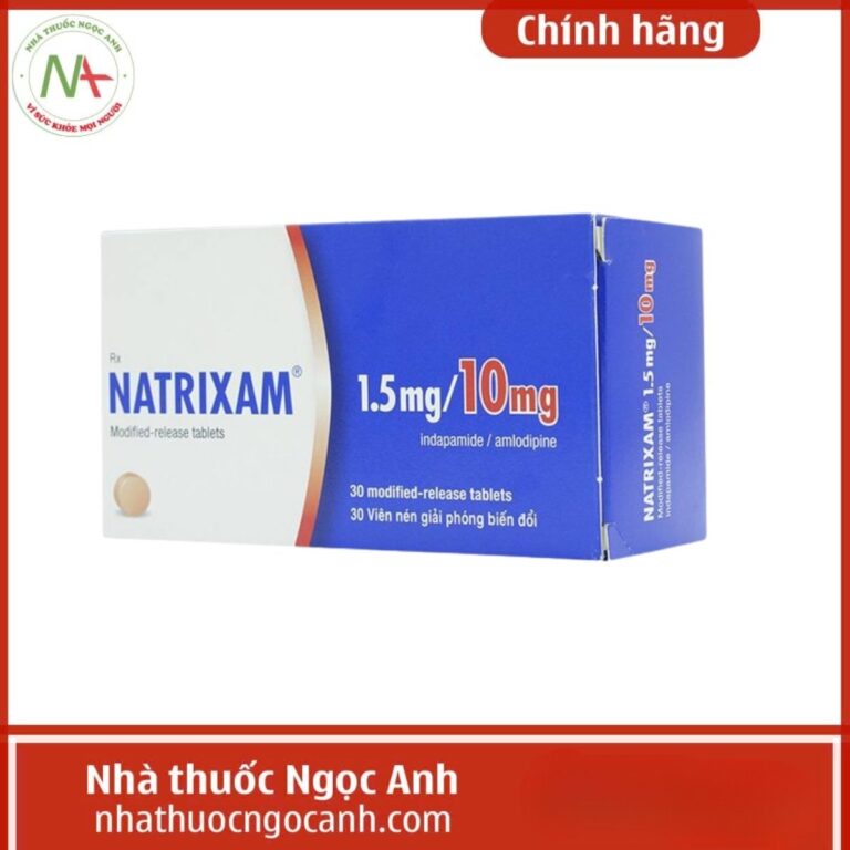 Thuốc Natrixam 1.5mg/10mg (Indapamid, Amlodipin) có tác dụng gì?