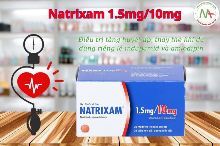 Thuốc Natrixam 1.5mg/10mg (Indapamid, Amlodipin) có tác dụng gì?