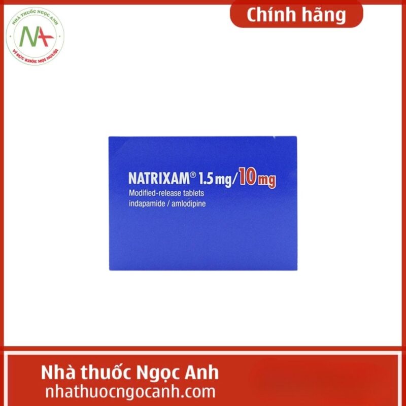 Thuốc Natrixam 1.5mg/10mg (Indapamid, Amlodipin) có tác dụng gì?