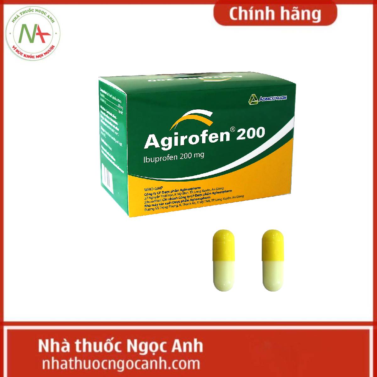 Thuốc Agirofen 200 (Ibuprofen) có tác dụng gì, giá bao nhiêu?