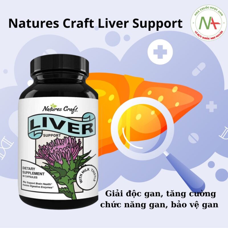 Natures Craft Liver Support có tác dụng gì, có tốt không, giá bao nhiêu?