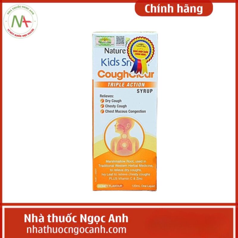Thuốc Nature’s Way Kids Smart Cough Clear Triple Action Syrup giá bao ...