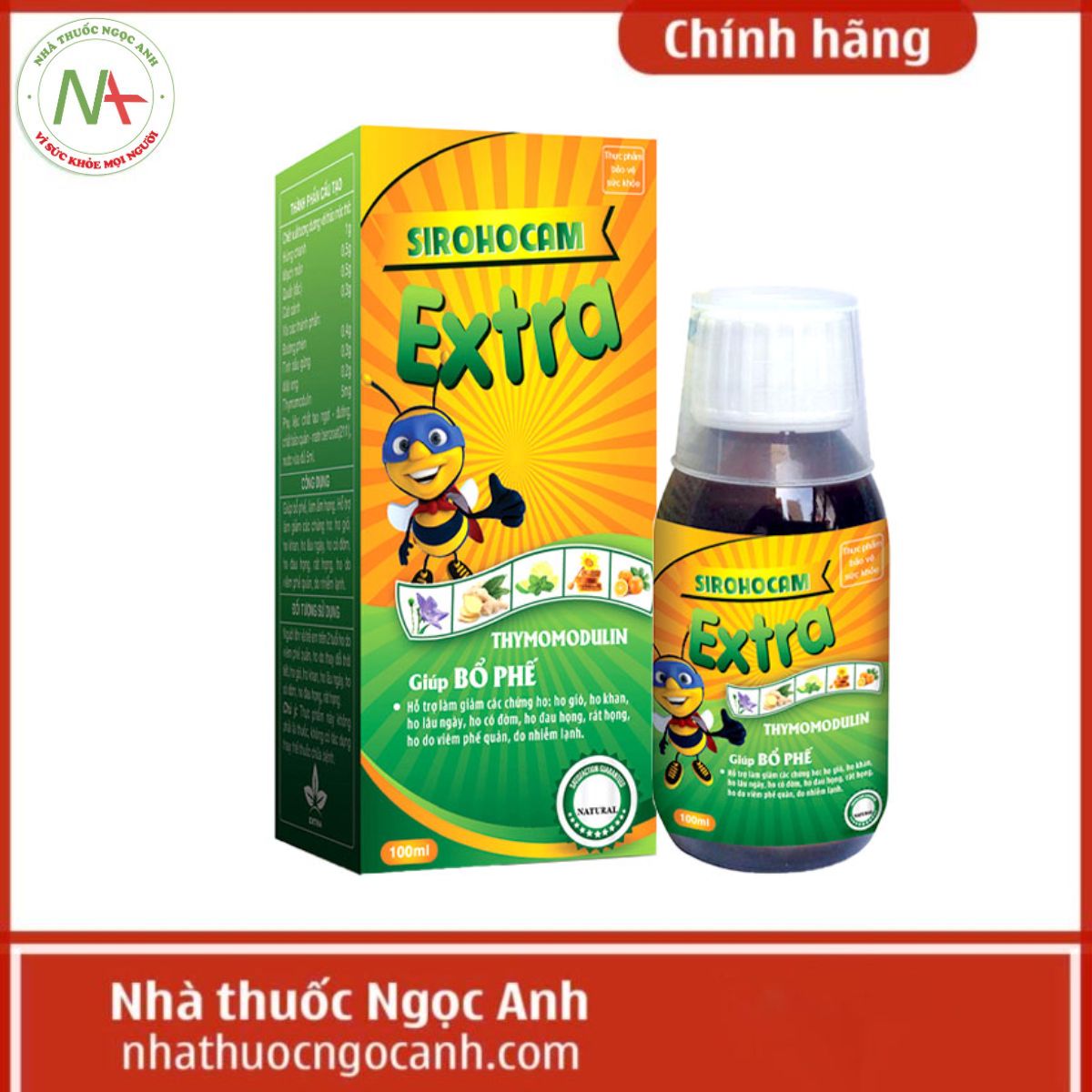 Sirohocam Extra 100ml có tác dụng gì, có tốt không, giá bao nhiêu?