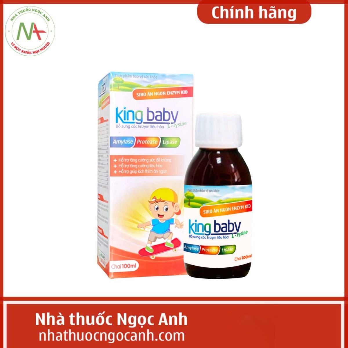 Siro Ăn Ngon Enzym Kid King Baby có tốt không, giá bao nhiêu