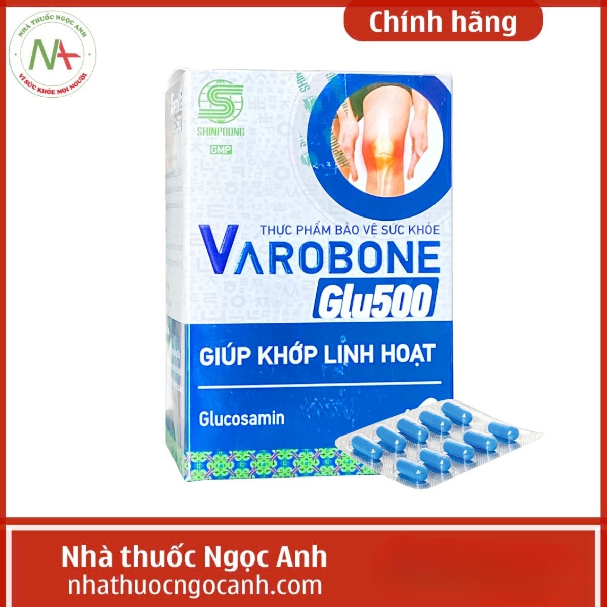 Varobone Glu500 (Glucosamin) có tác dụng gì? Mua ở đâu? Giá bao nhiêu?