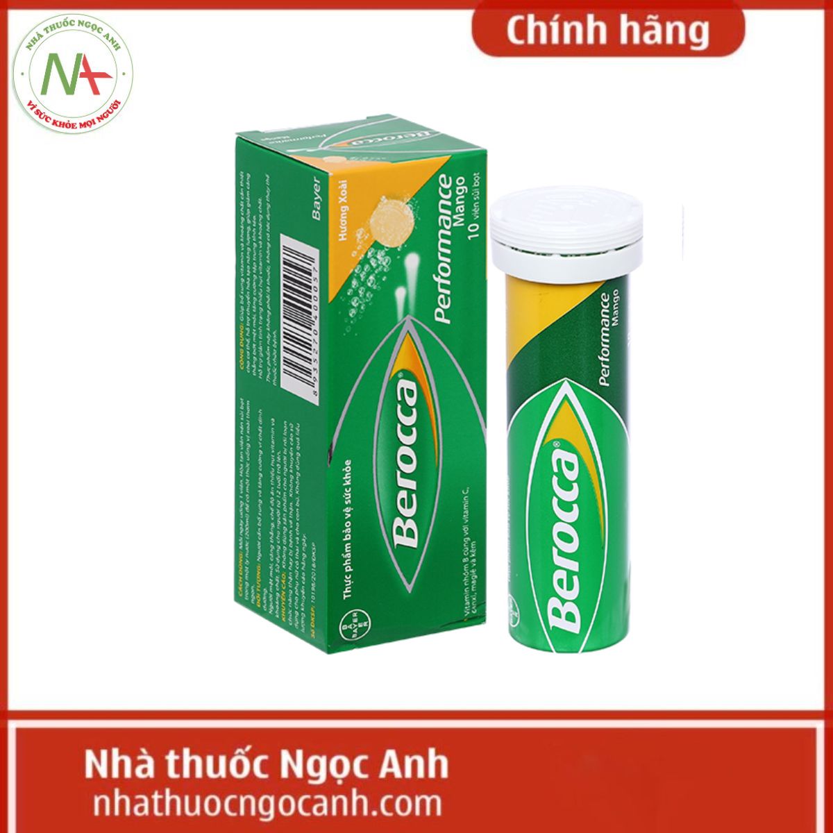 Berocca Performance Mango có tác dụng gì, có tốt không, giá bao nhiêu?