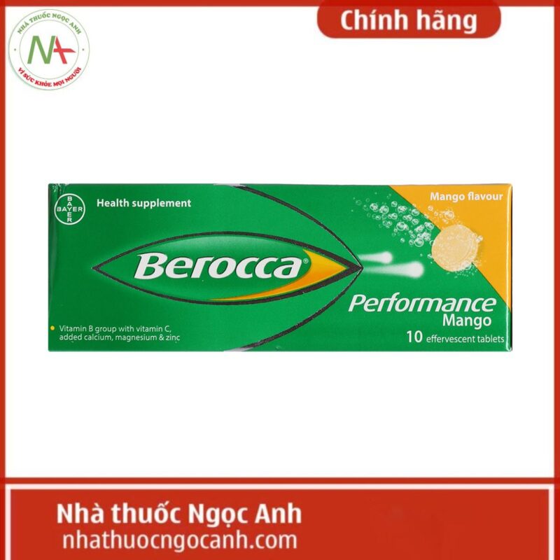 Berocca Performance Mango có tác dụng gì, có tốt không, giá bao nhiêu?