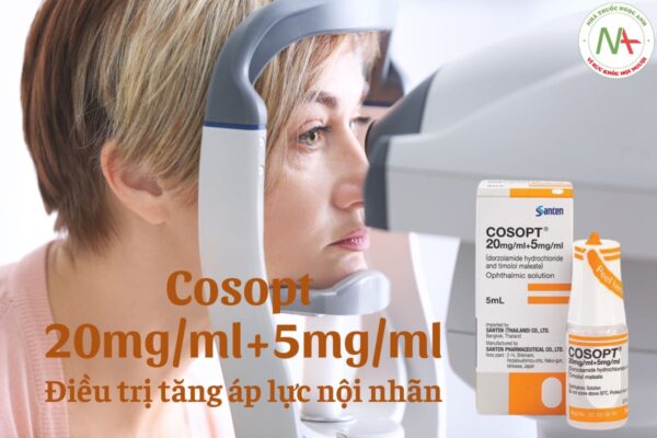 Thuốc Cosopt 20mg/ml+5mg/ml (Dorzolamid/Timolol) giá bao nhiêu, mua ở đâu?