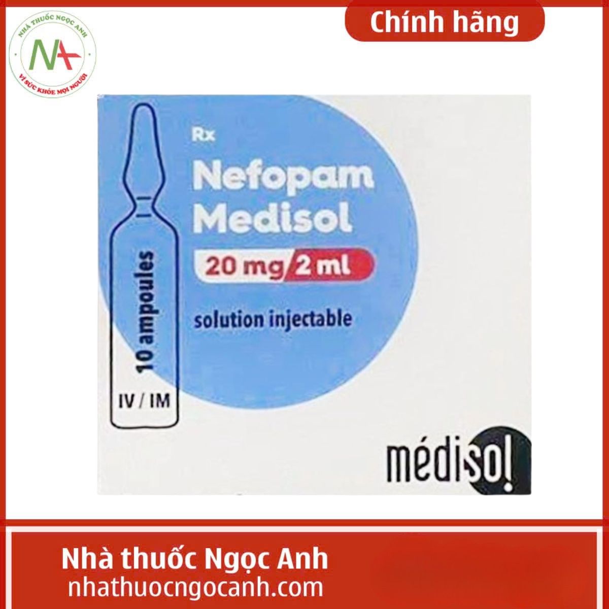 Thuốc Nefopam Medisol 20mg/2ml (Nefopam) giá bao nhiêu? Mua ở đâu?