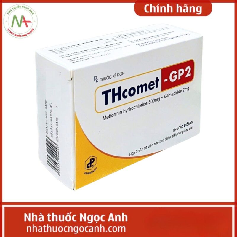 Thuốc THcomet-GP2 (Metformin, Glimepirid) giá bao nhiêu? Mua ở đâu?