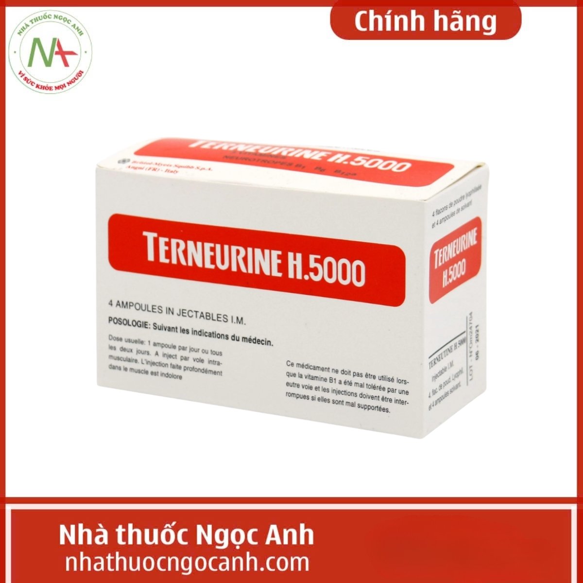 Thuốc tiêm Terneurine H5000 của Pháp giá bao nhiêu, mua ở đâu?