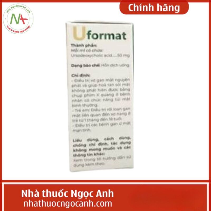 Thuốc Uformat (Acid Ursodeoxycholic) giá bao nhiêu? Mua ở đâu?