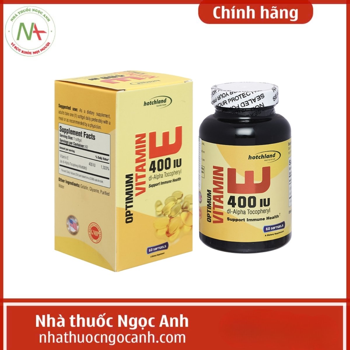 Hotchland Optimum Vitamin E 400IU có tác dụng gì? Tìm mua ở đâu?