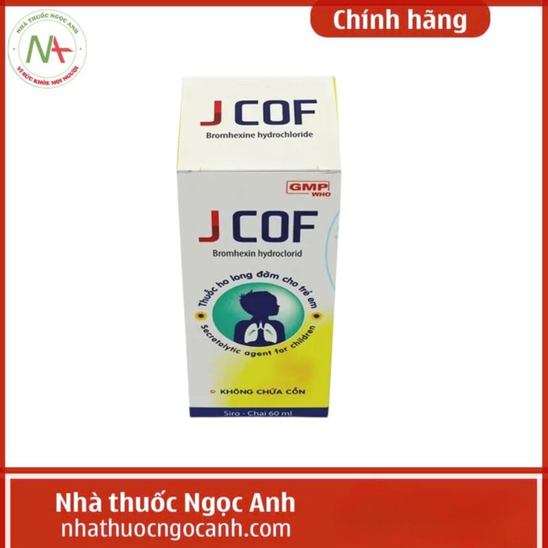 Thuốc J Cof (Bromhexin) giá bao nhiêu? Mua ở đâu? Có tốt không?