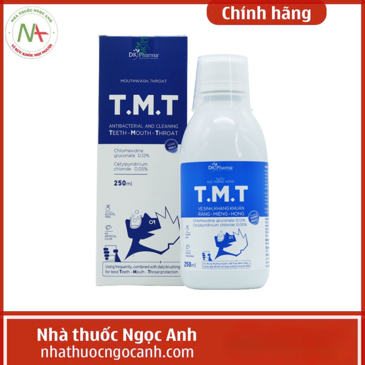 Nước súc miệng họng T.M.T 250ml giá bao nhiêu? Mua ở đâu uy tín?