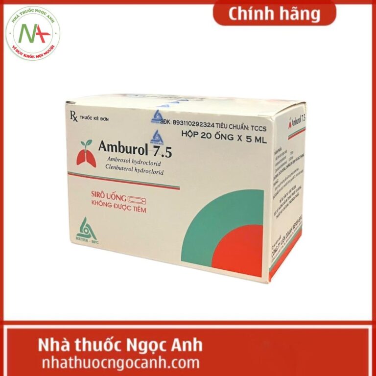 Thuốc Amburol 7.5 (Ambroxol, Clenbuterol) là thuốc gì, có tác dụng gì?
