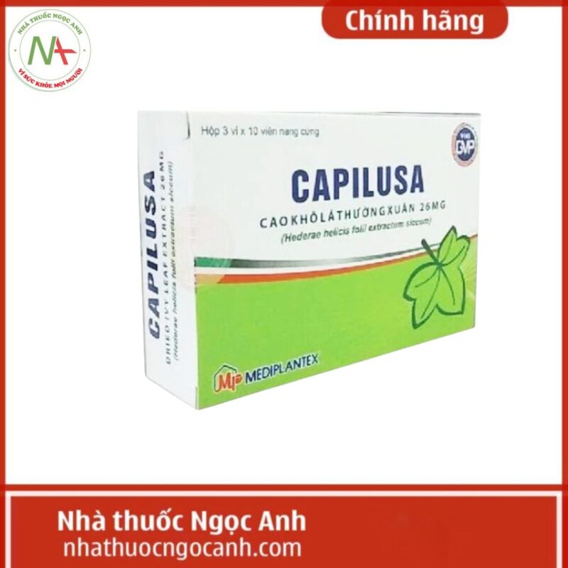 Thuốc Capilusa 26mg (Lá Thường Xuân) có tác dụng gì, giá bao nhiêu?