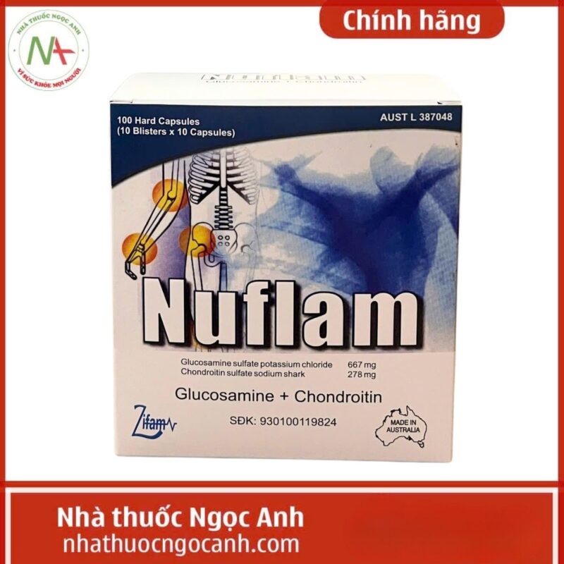 Thuốc Nuflam (Glucosamine, Chondroitin) có tác dụng gì? Mua ở đâu?